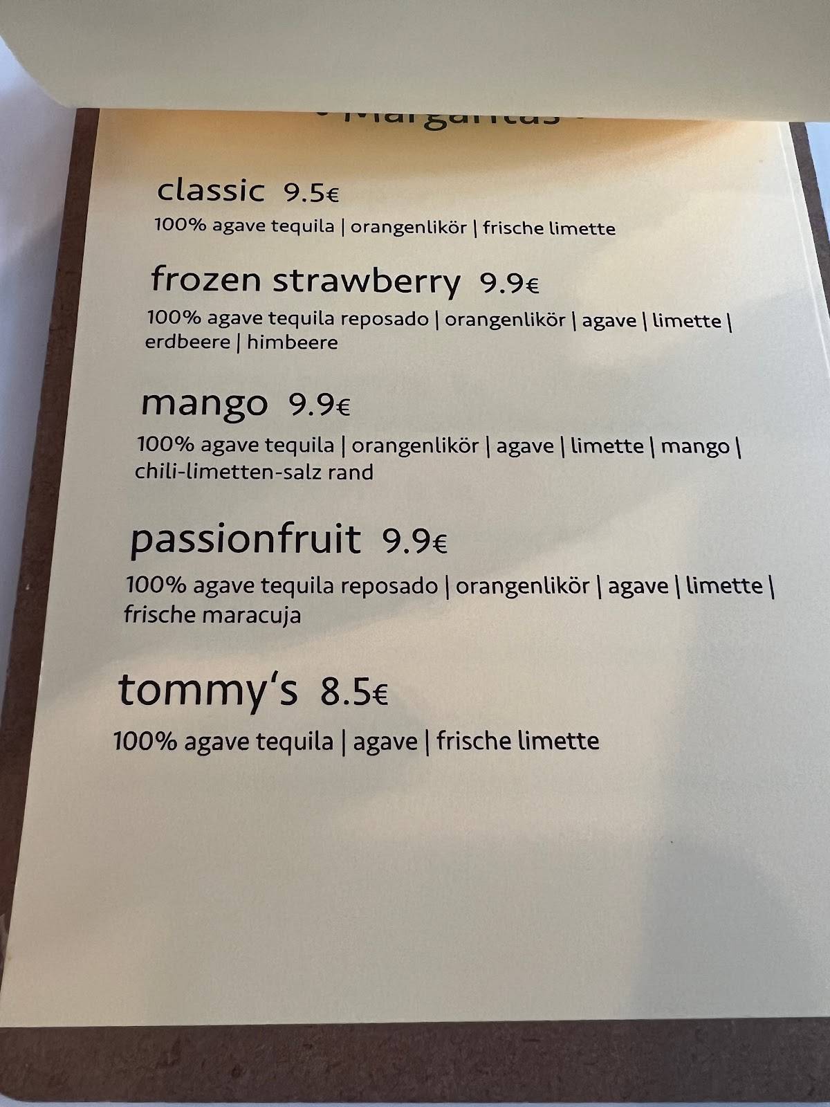 Speisekarte von Taquería 341 restaurant, Kassel