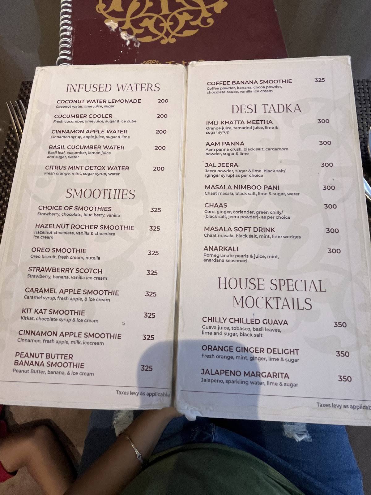 Menu at Tatva Restaurant - Jubilee Hills, Hyderabad, S L Jubilee 1215/A