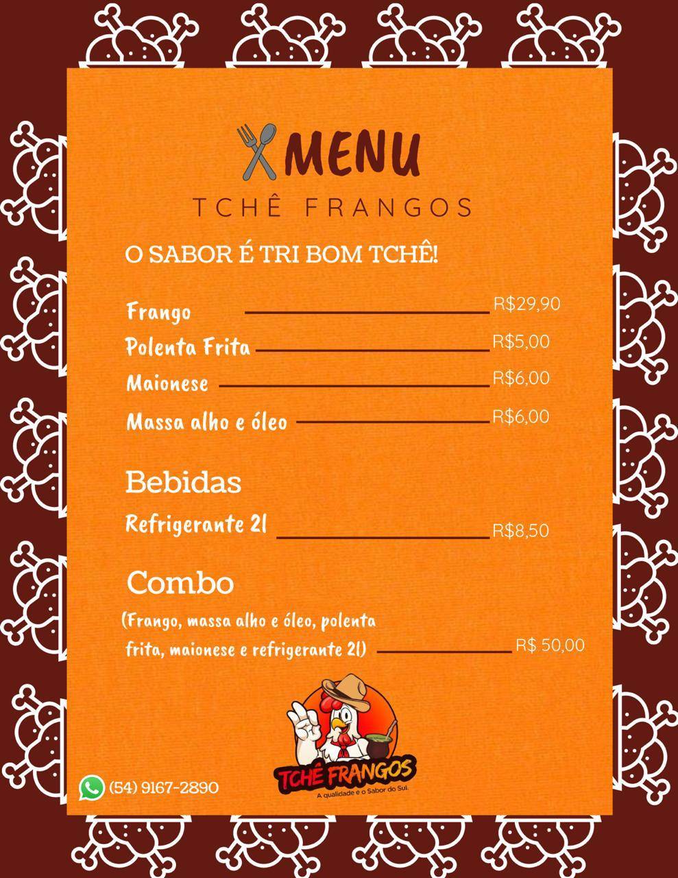Menu em Tchê Frangos - Frango Assado restaurante, Passo Fundo