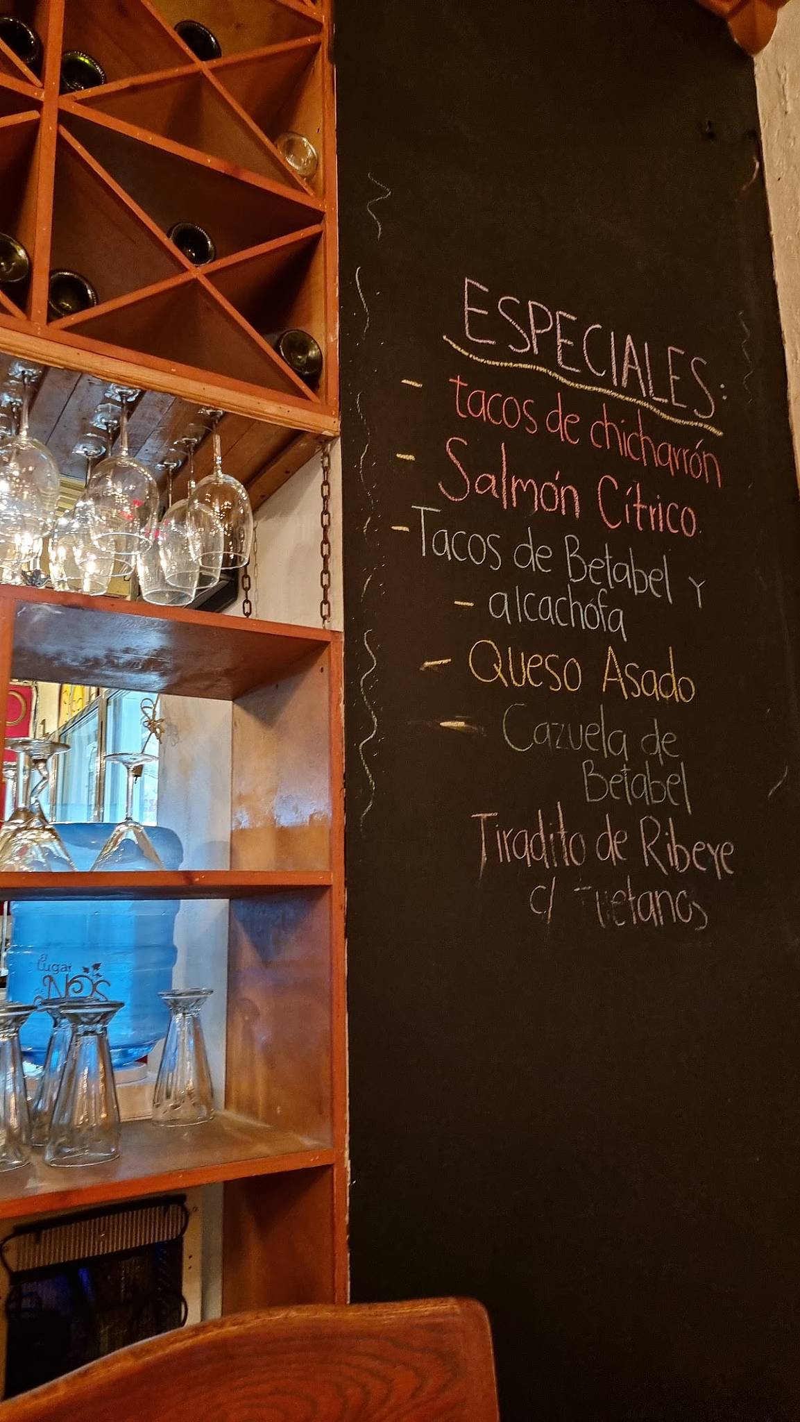Carta de El Lugar De Nos Restaurante, Tecate