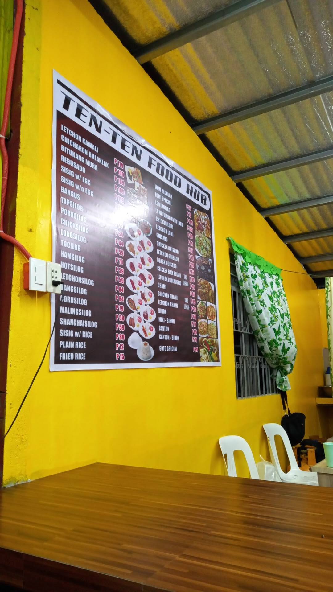 Menu at Ten-Ten food Hub restaurant, Lipa