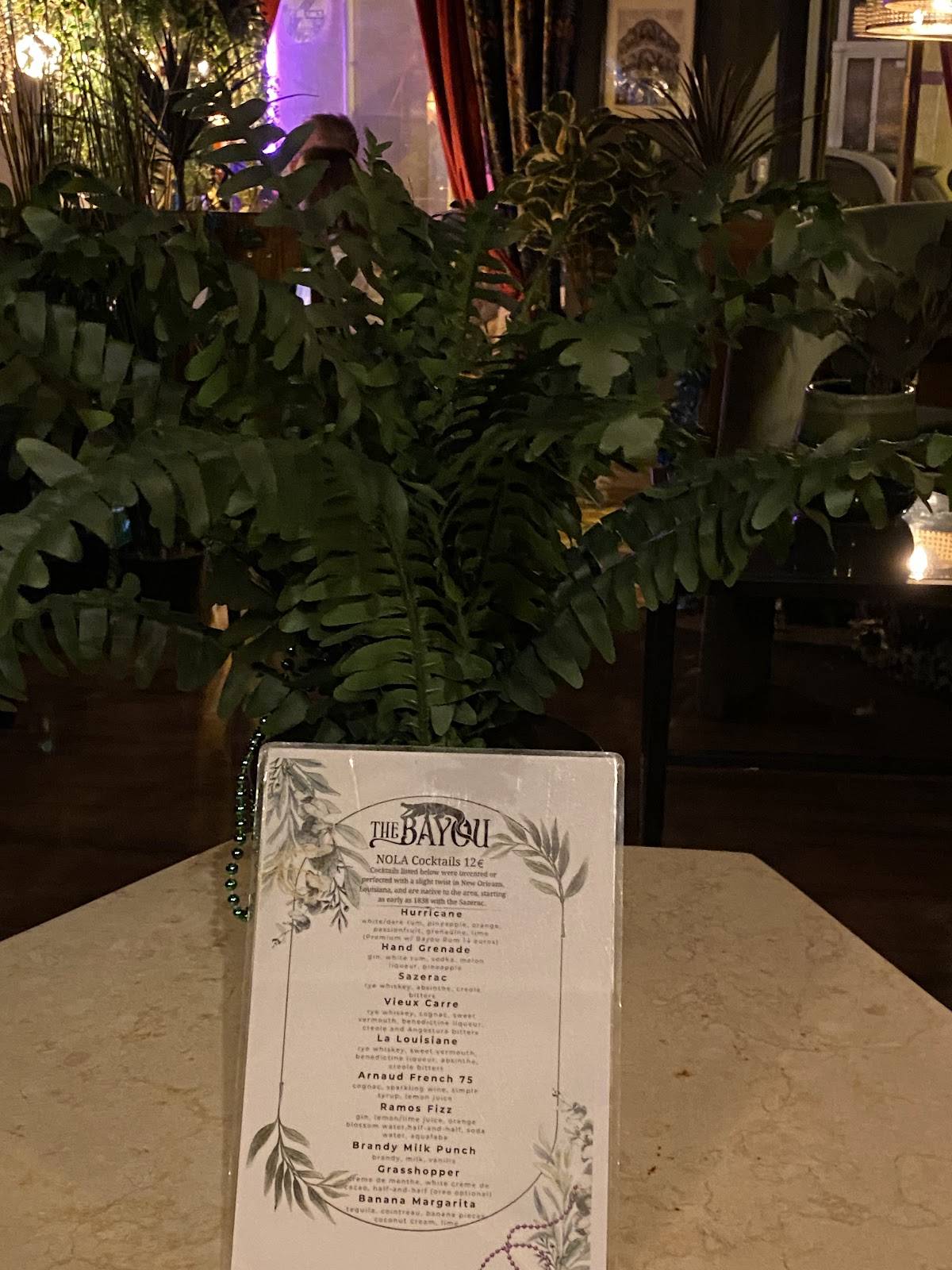 Menu at The Bayou pub & bar, Lisbon