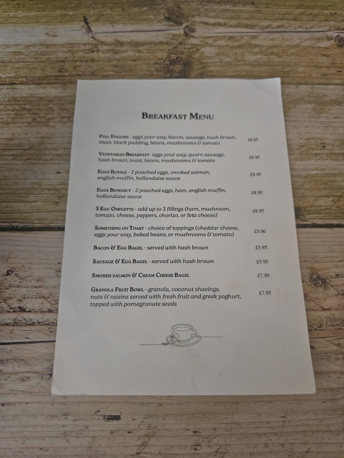 Menu at The Birch Tree pub & bar, Coalville