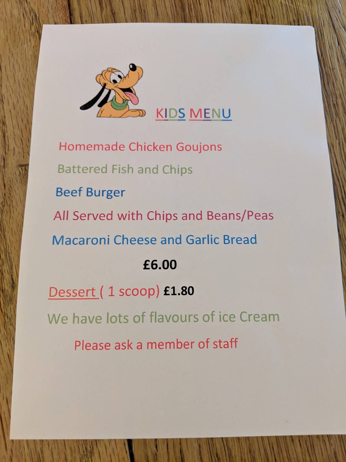 Menu at The Blathwayt Arms pub & bar, Bath