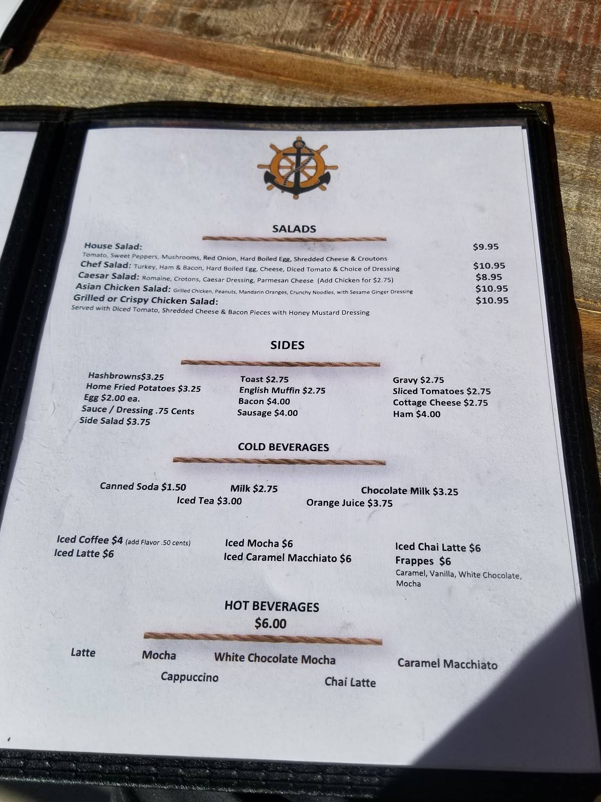 Menu at The BoatHouse Cafe & Grille, Meadview