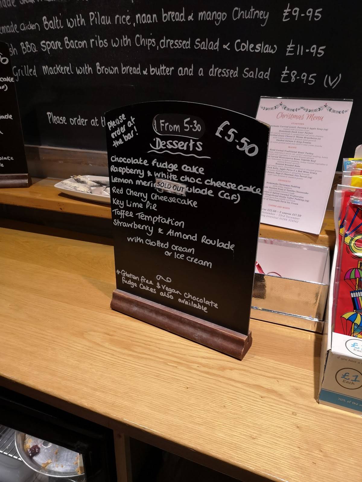 Menu at The Brendon Arms pub & bar, Bude