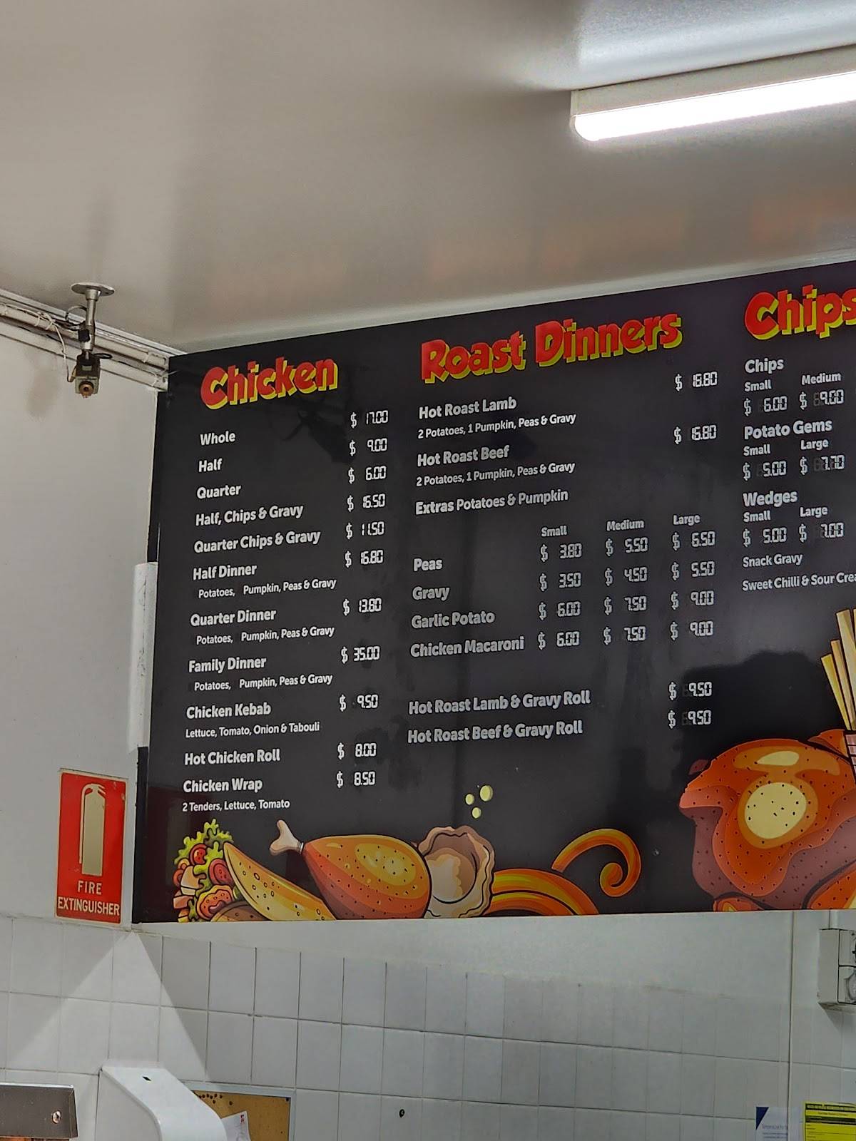Menu at The Chicken Carvery & Takeaway restaurant, Charmhaven