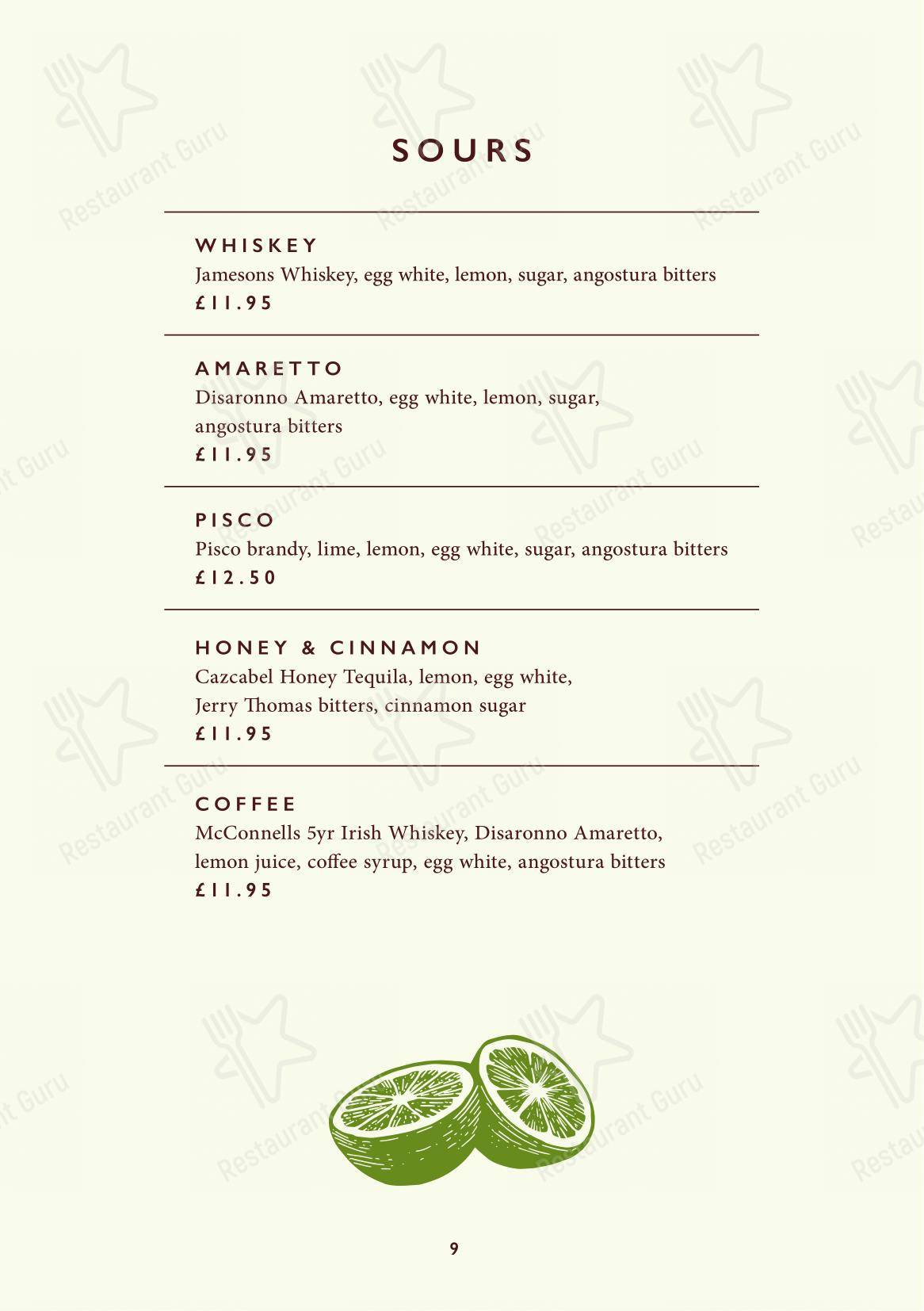 Menu at The Cloth Ear pub & bar, Belfast