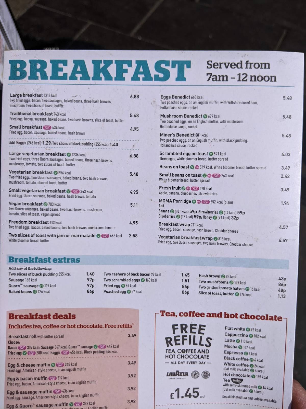 Menu at The Counting House - JD Wetherspoon pub & bar, Glasgow