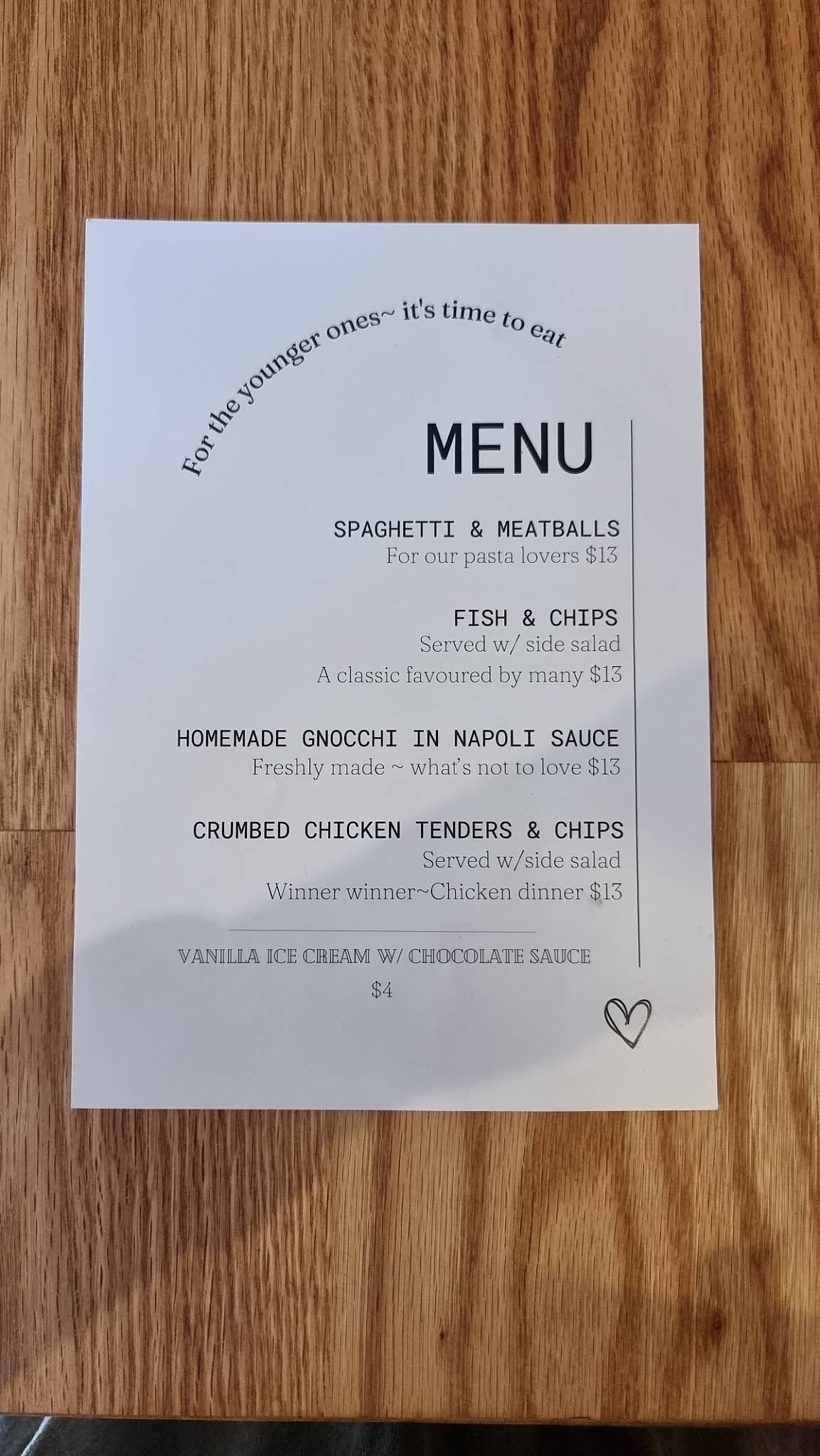 Menu at The Cricketers Port Melbourne pub & bar, Port Melbourne