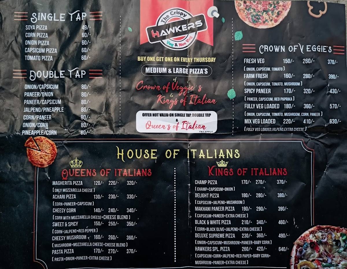 Menu at The Crispy Hawkers, Barnala