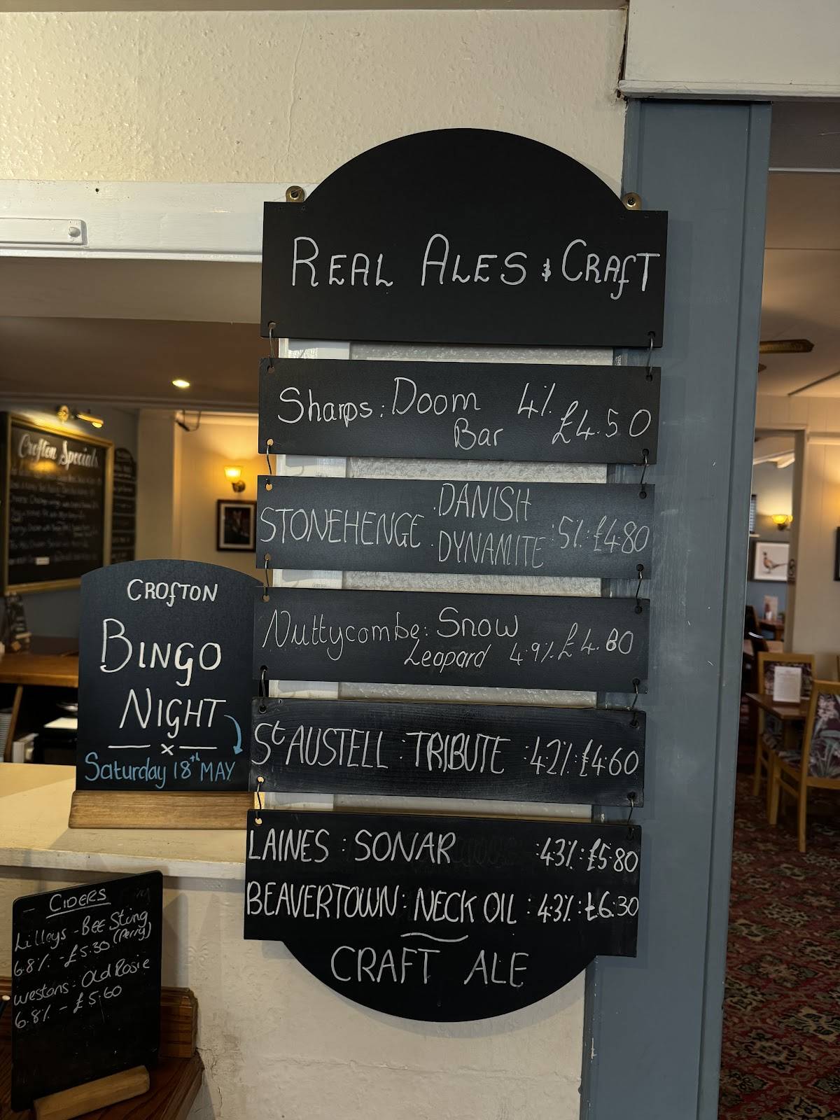 Menu at The Crofton pub & bar, Fareham