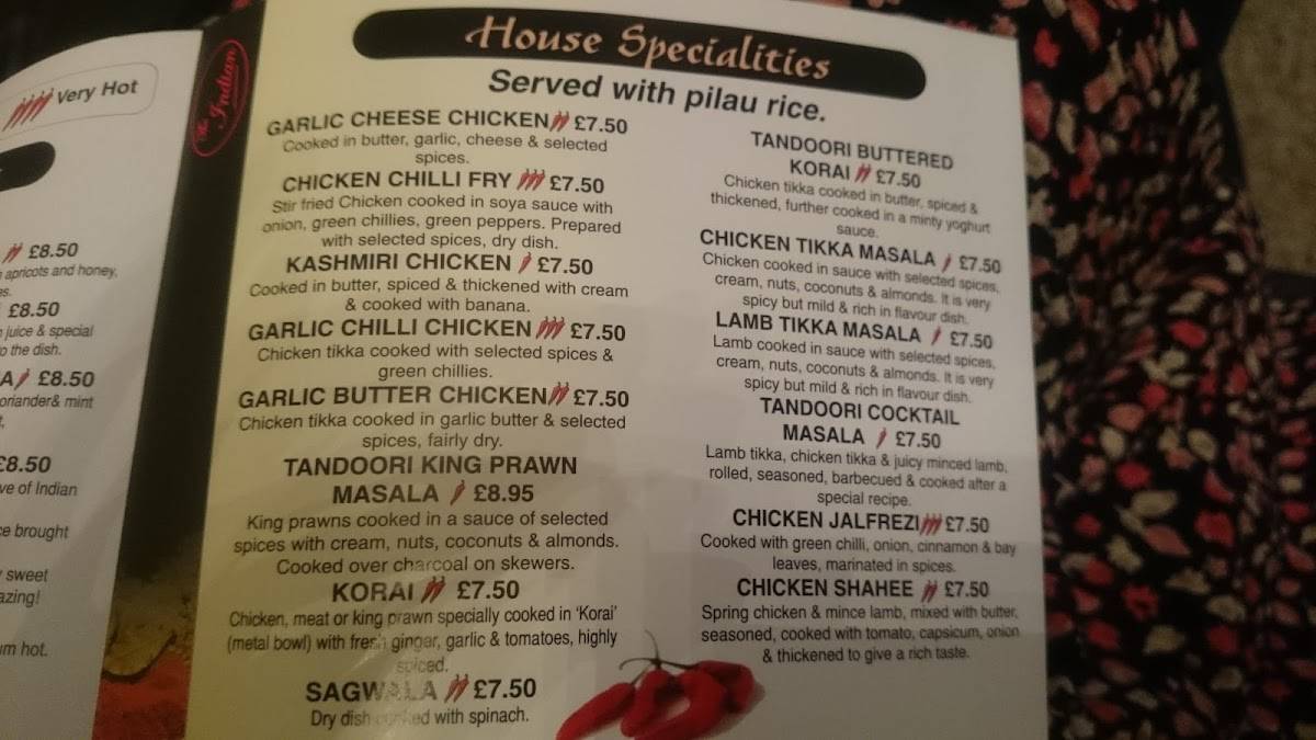 Menu at The Duke Of Portland pub & bar, Northwich, Holmes Chapel Rd