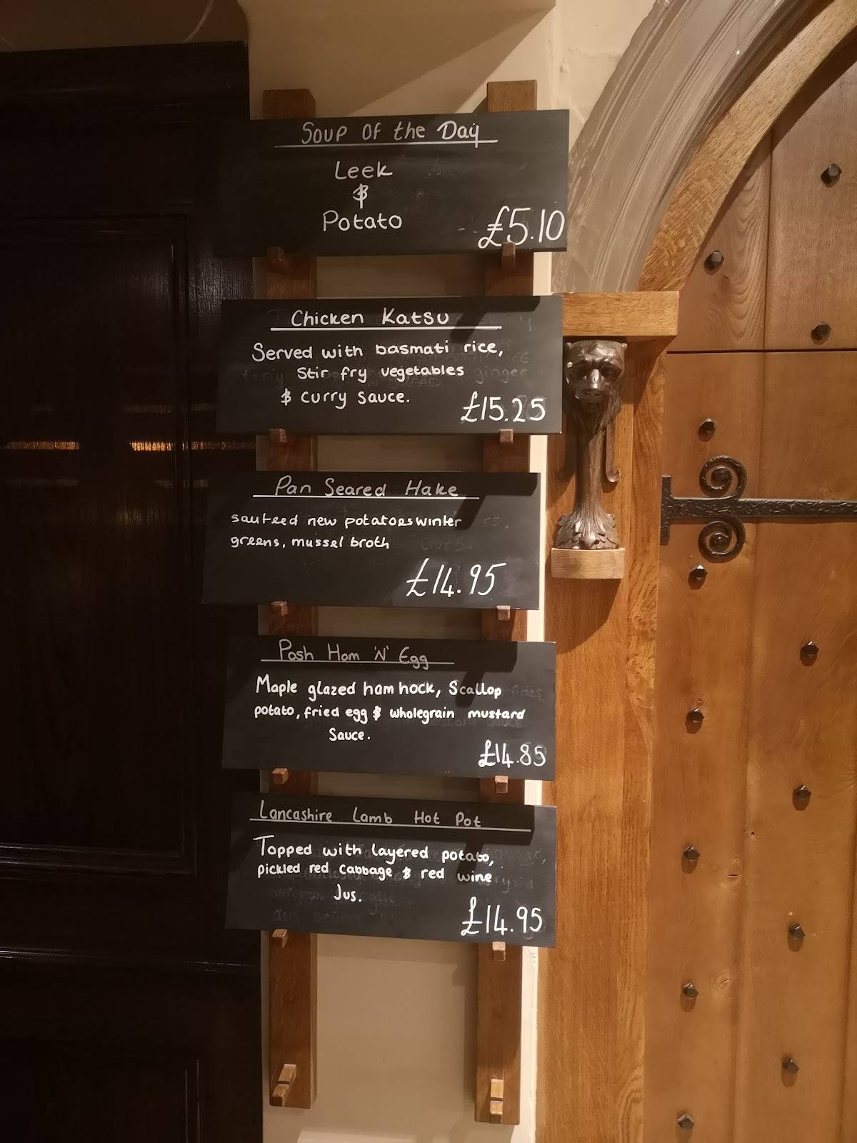 Menu at The Fence Gate pub & bar, Burnley