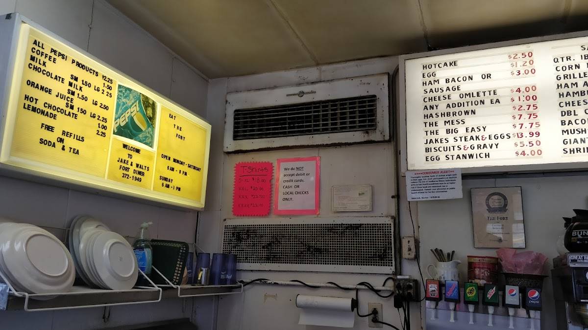 Menu at The Fort Diner restaurant, Fort Madison