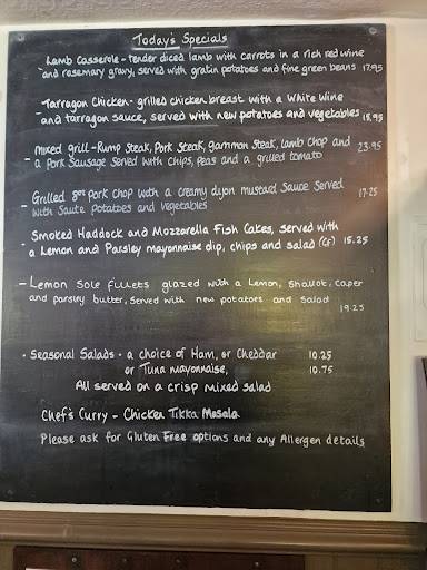 Menu at The Fox and Goose pub & bar, Salisbury