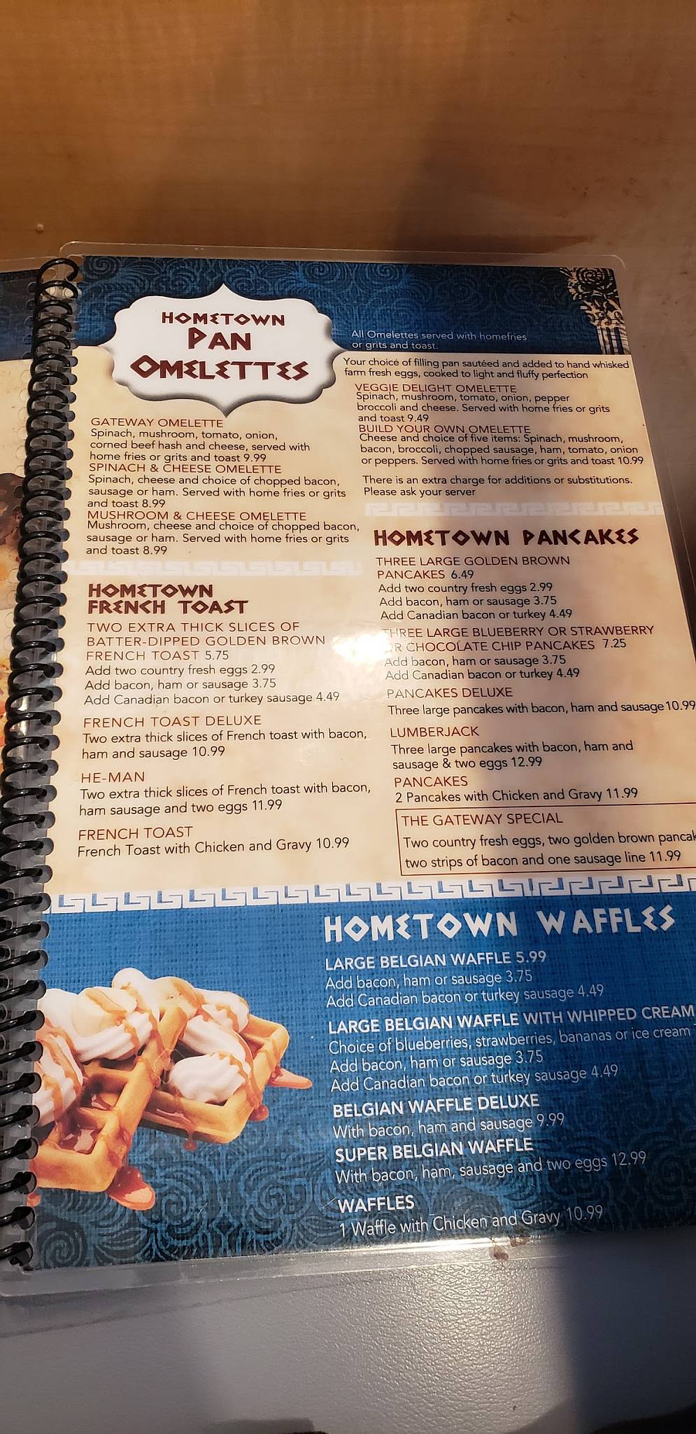 Menu at The Gateway Diner desserts, Albany, 899 Central Ave