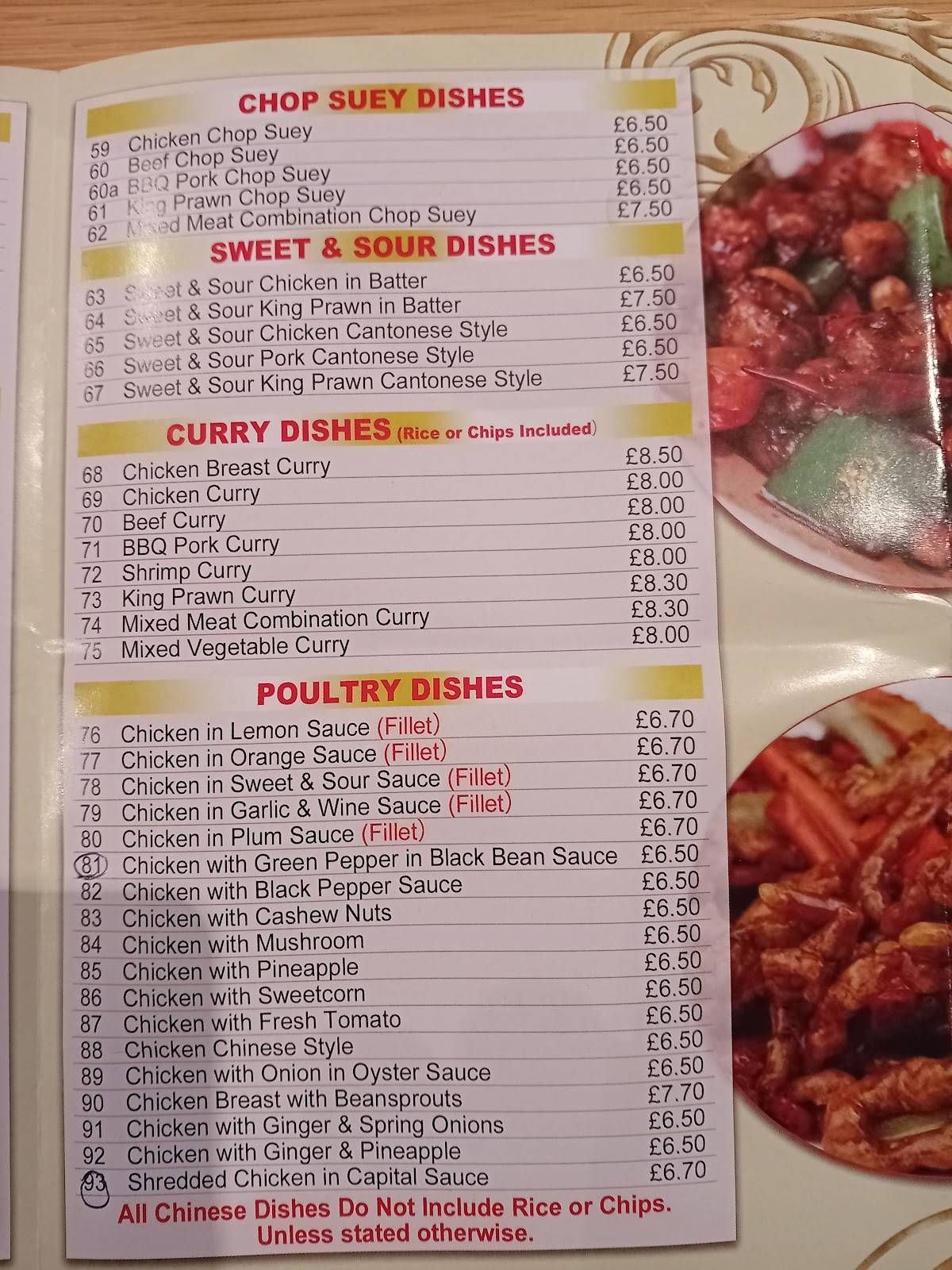 Menu at The Golden River Take-Away fast food, Fort William