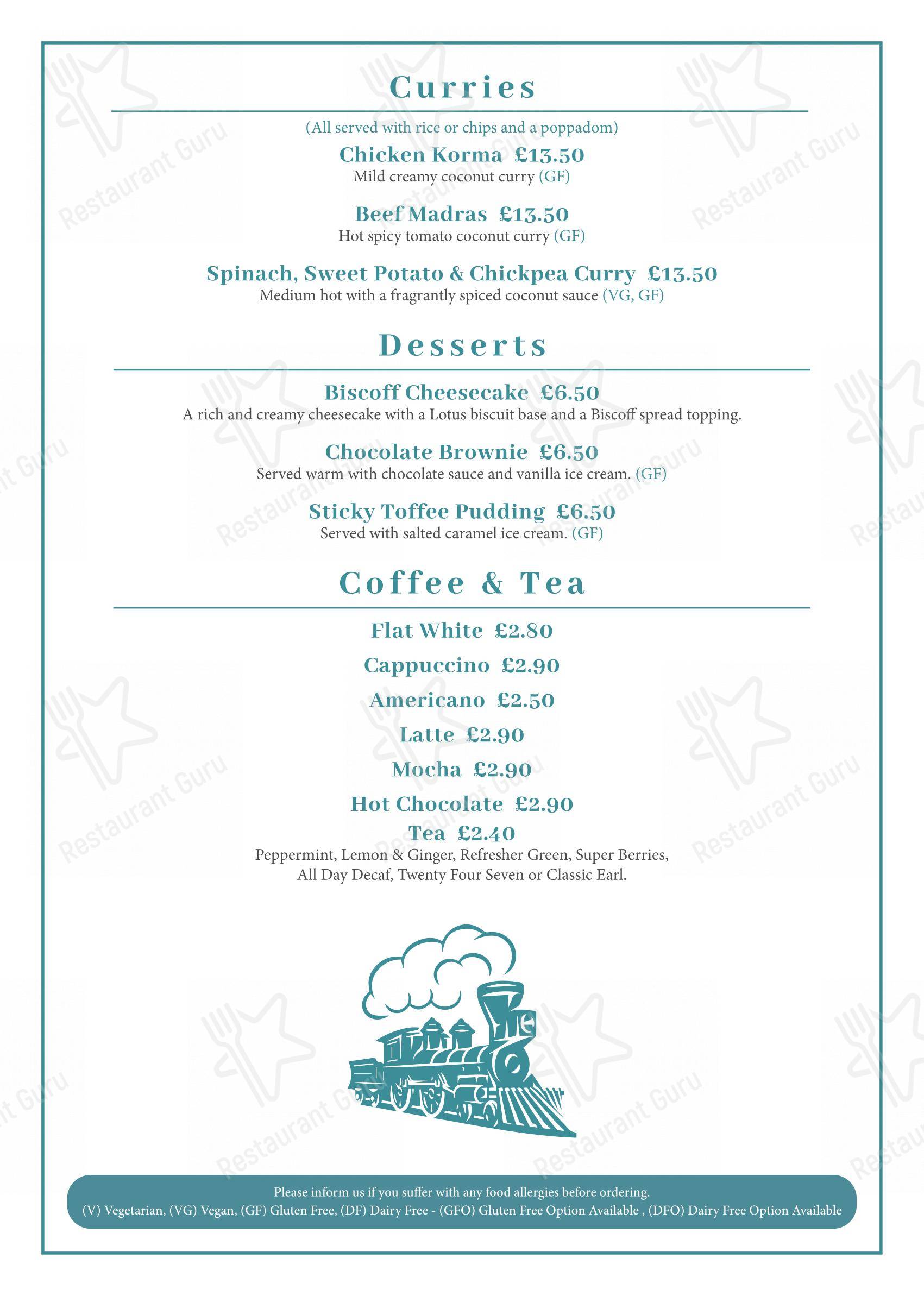 Menu at The Great Western pub & bar, Corsham