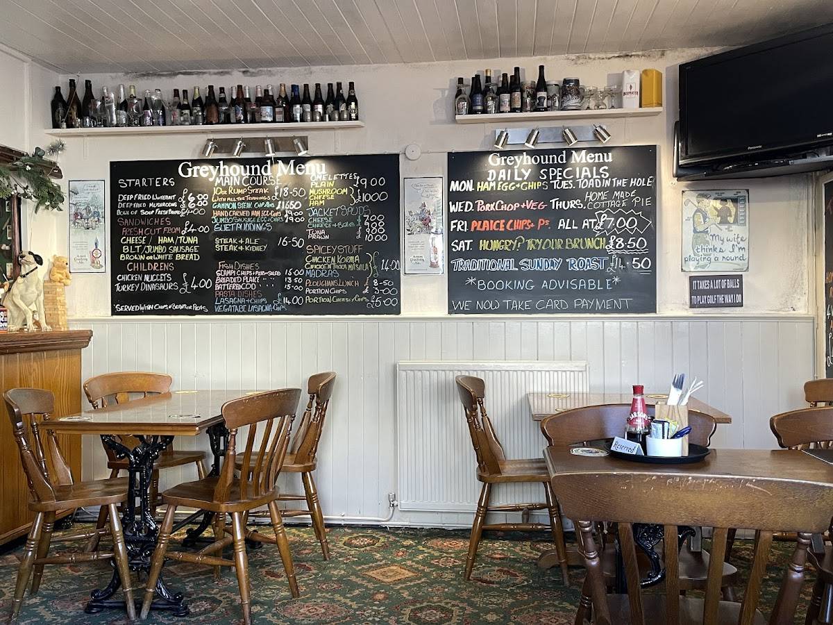 Menu at The Greyhound pub & bar, Ixworth