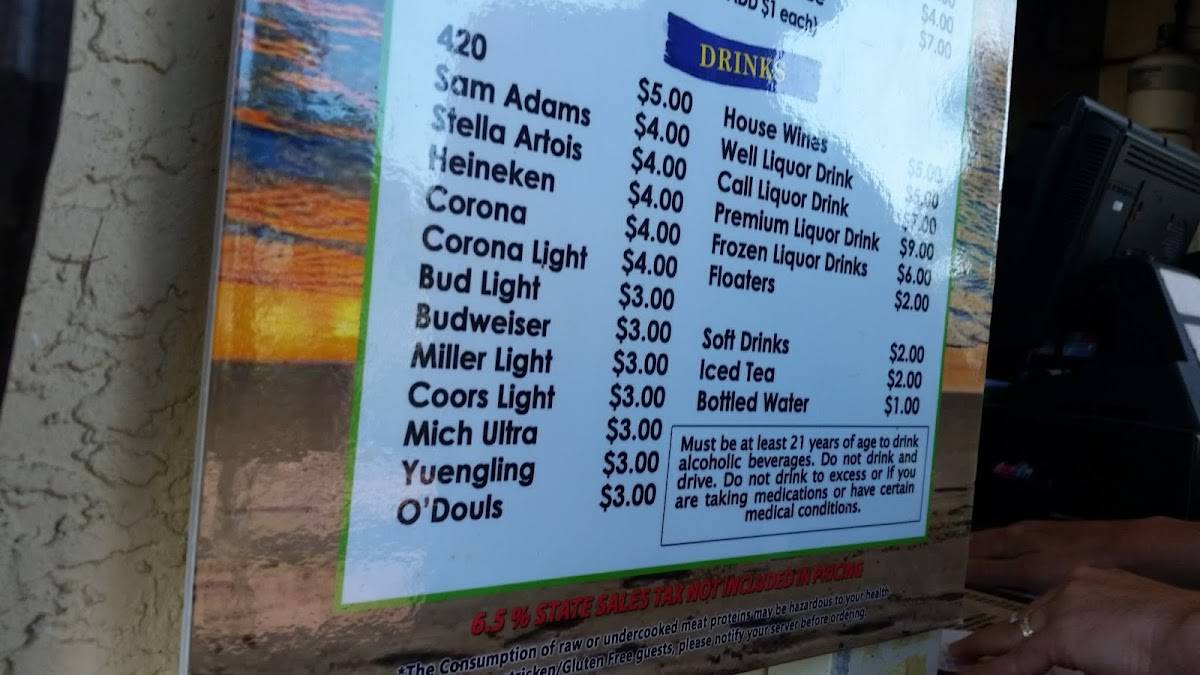 Menu at The Inn Restaurant at Ocean Village, Fort Pierce