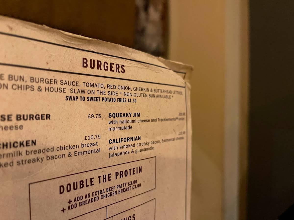 Menu at The Kings Reach pub & bar, Biggleswade