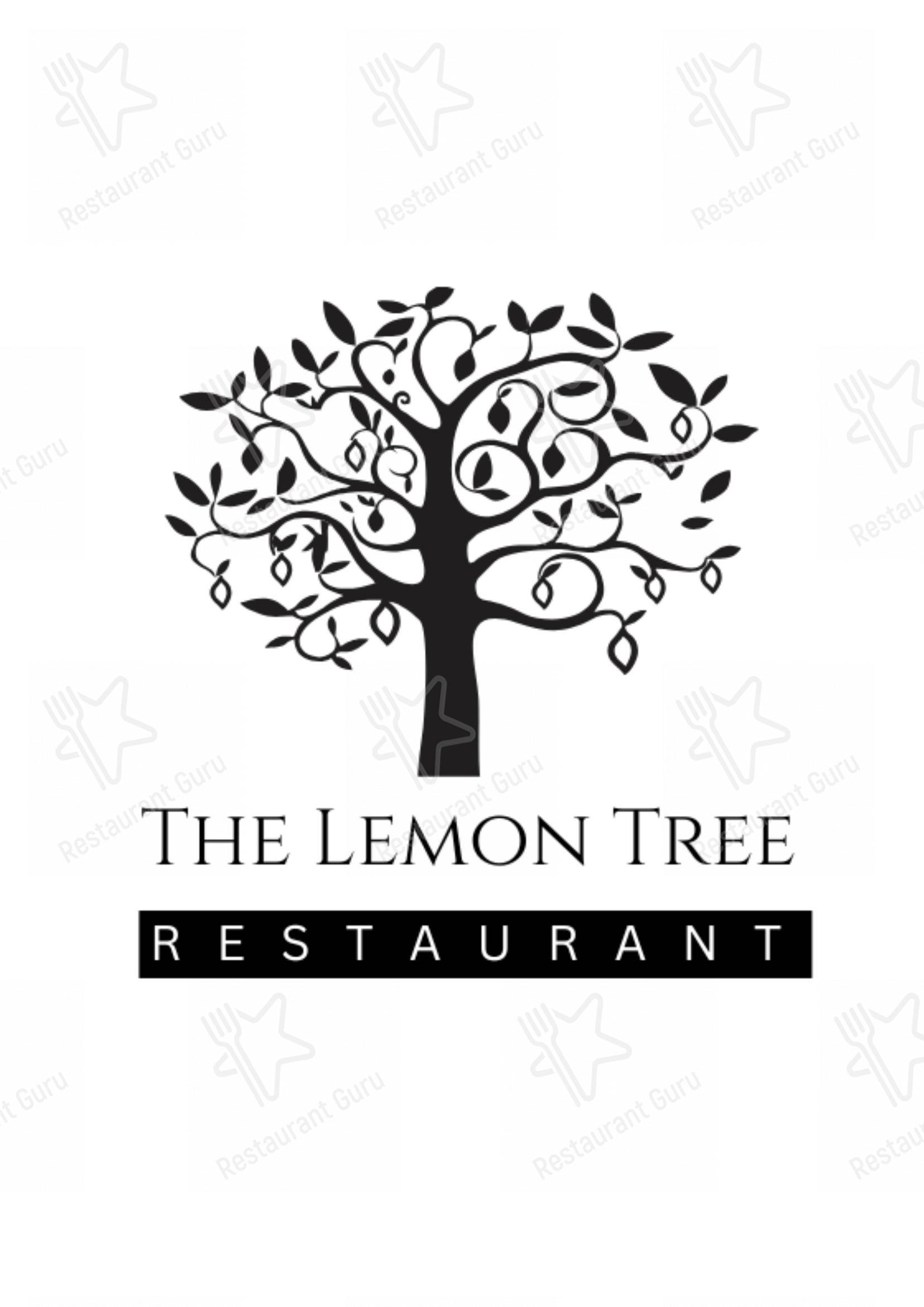 Menu at The Lemon Tree Restaurant, South Africa, 22 1st Ave