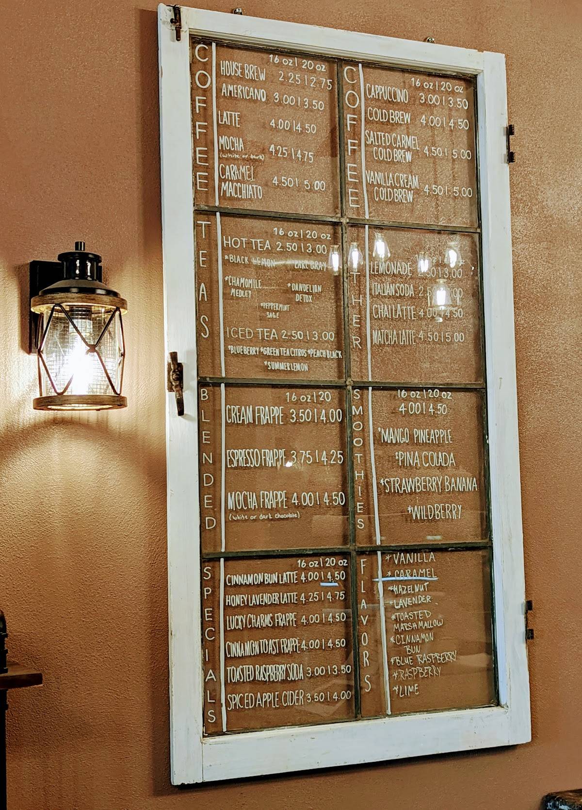 Menu at The Little Castle Coffee Shop, Clinton