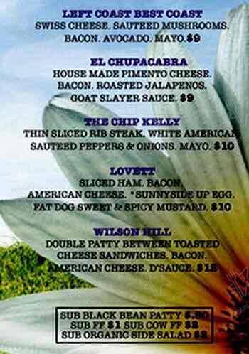 Menu at The Local Cow fast food, Gresham