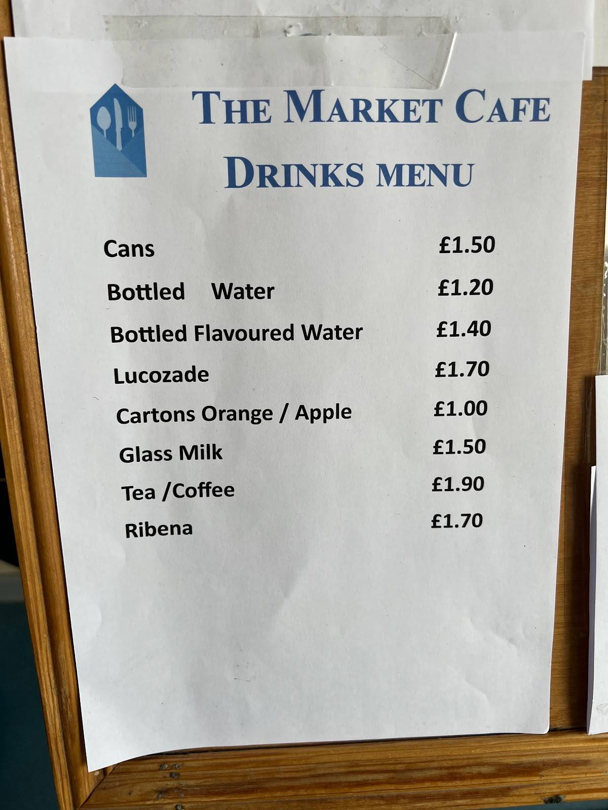 Menu at The Market Cafe, Huntly