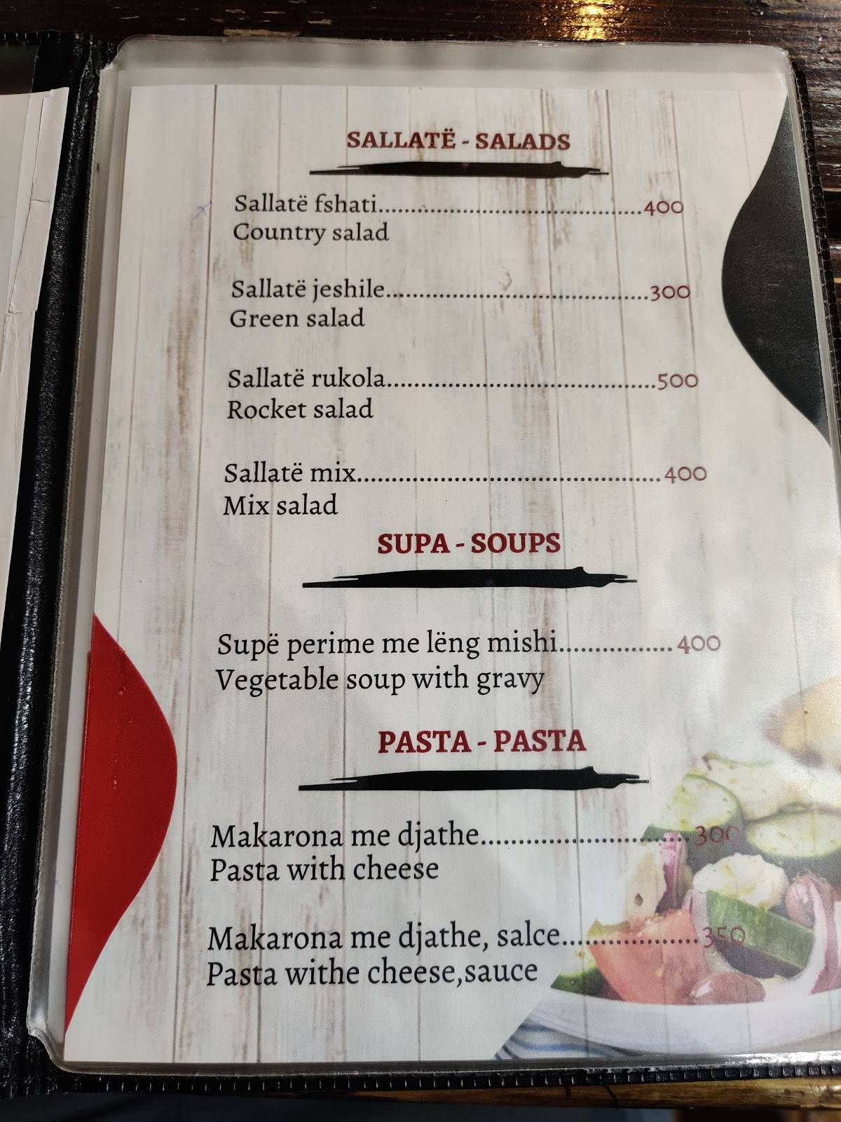 Menu at The Meat House Saranda restaurant, Sarandë
