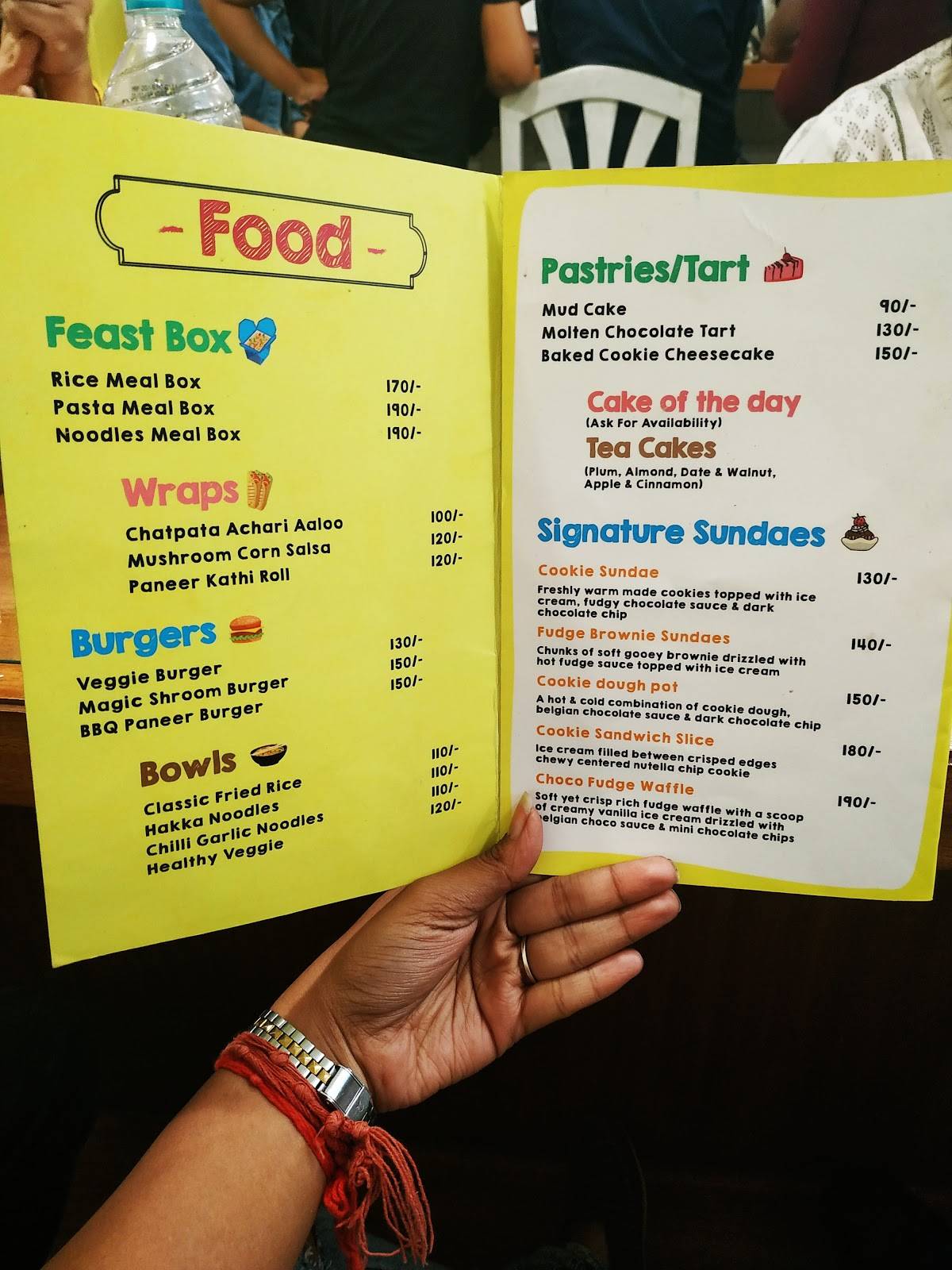 Menu at The Meeting Room, Kolkata