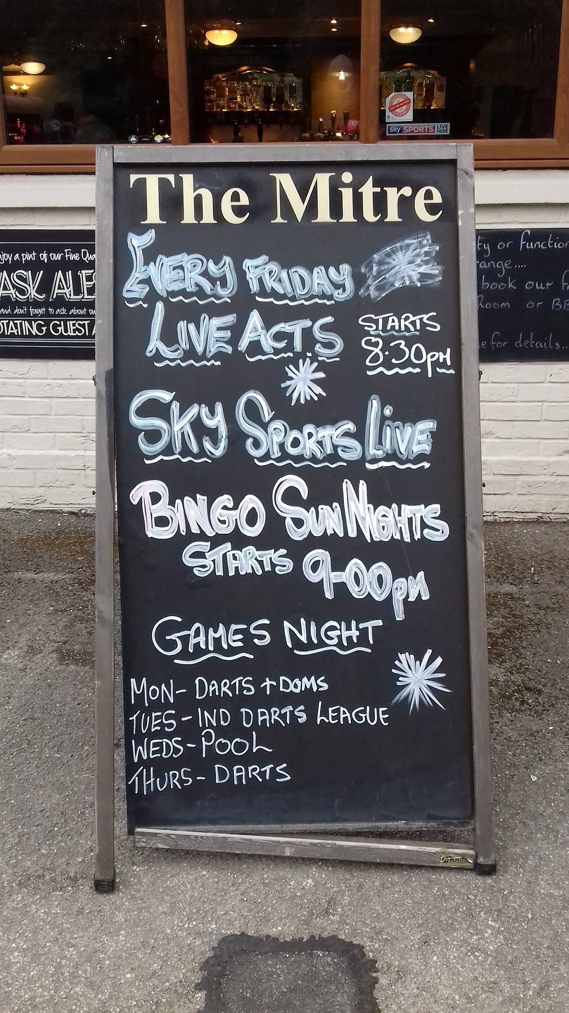 Menu at The Mitre pub & bar, York