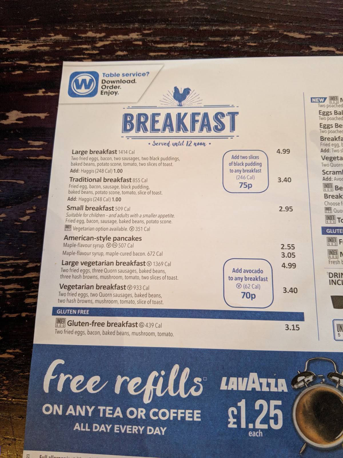Menu at The Muckle Cross - JD Wetherspoon pub & bar, Elgin