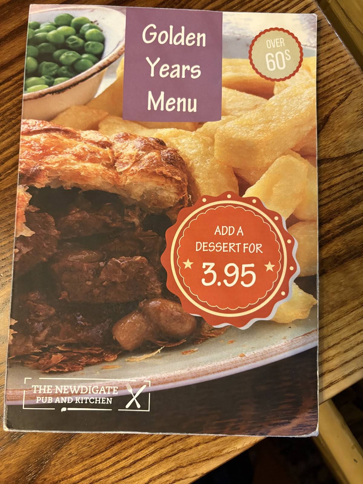 Menu at The Newdigate Arms pub & bar, Ilkeston