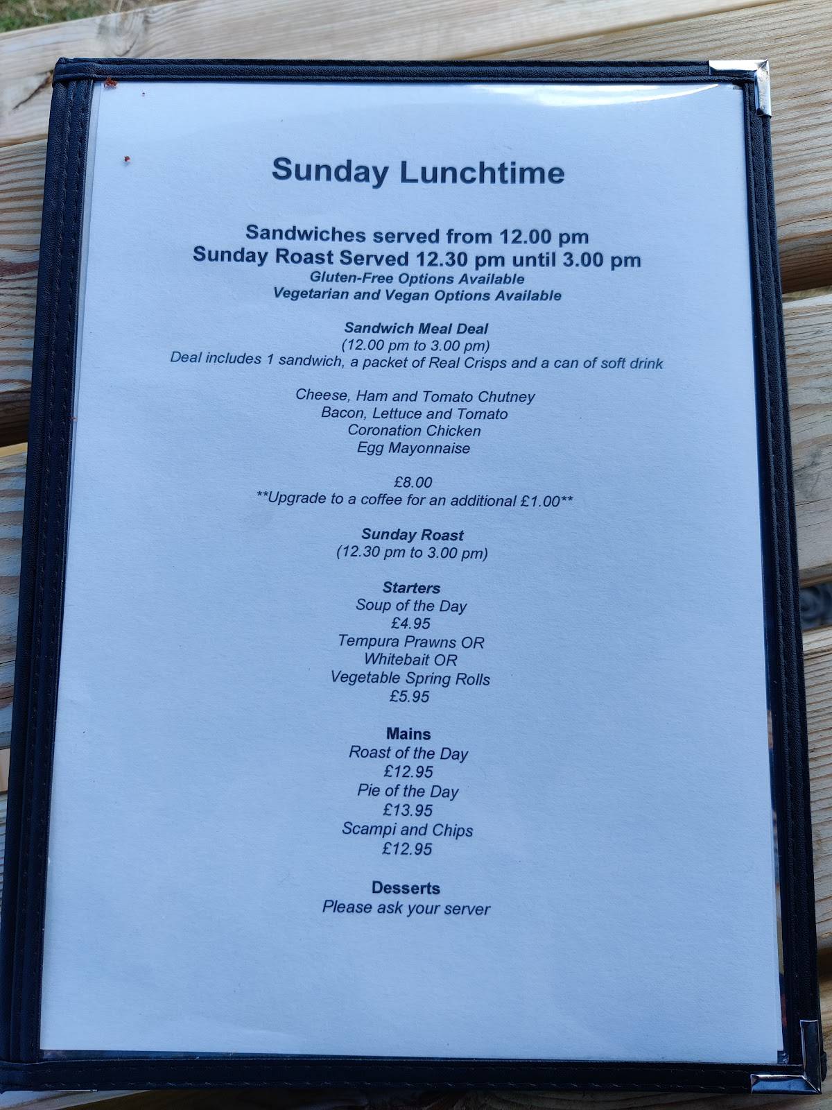 Menu at The Old Passage Inn pub & bar, Arlingham