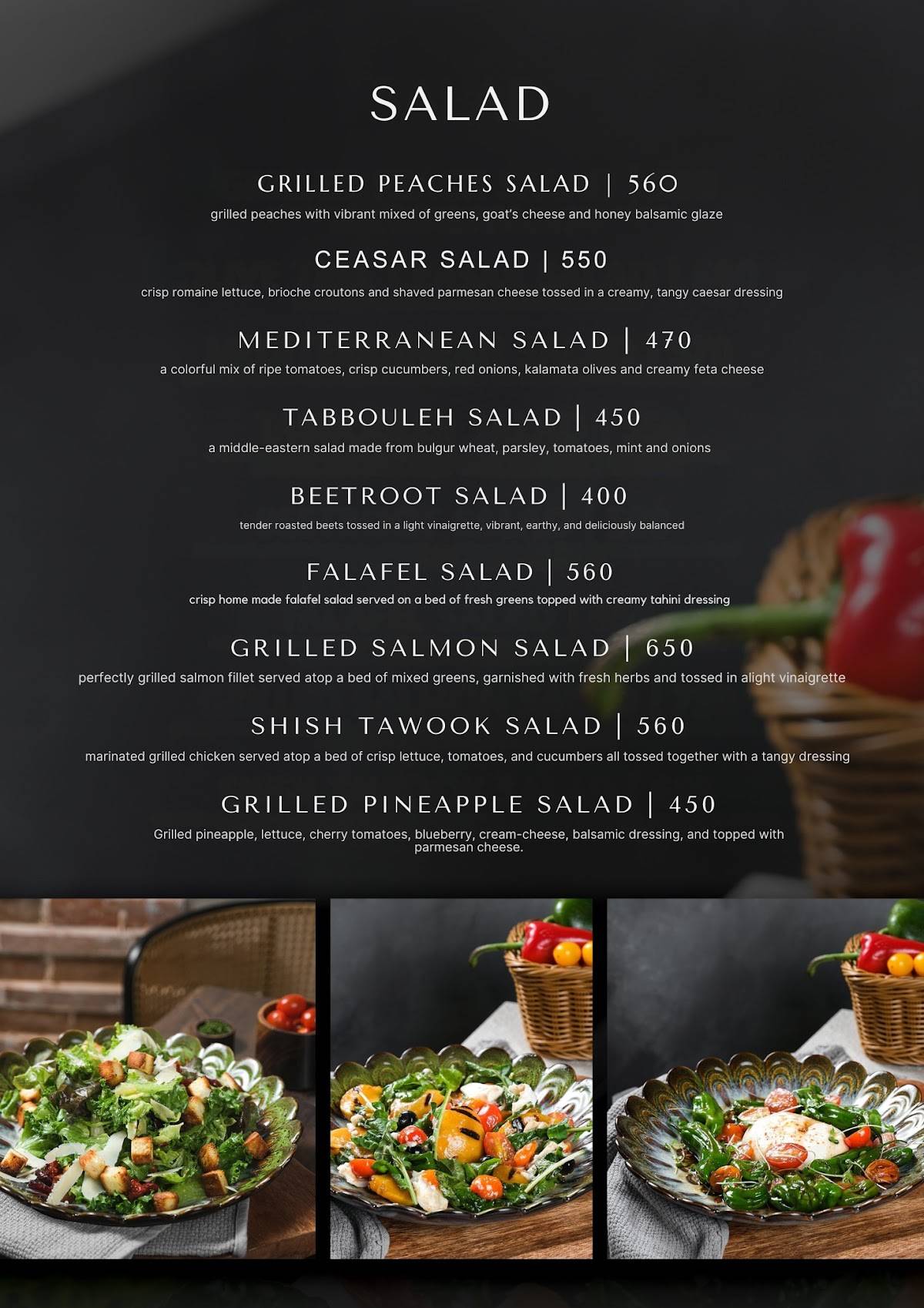 Menu at The Olive Tree Molito restaurant, Muntinlupa