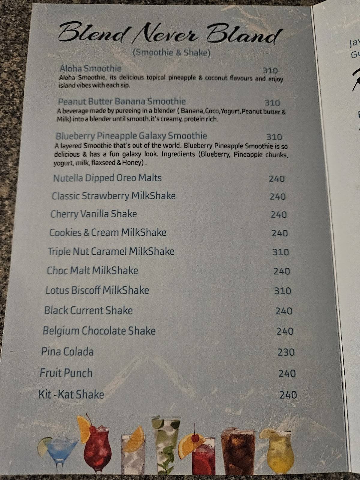 Menu at The Pattern - Restro, Vadodara