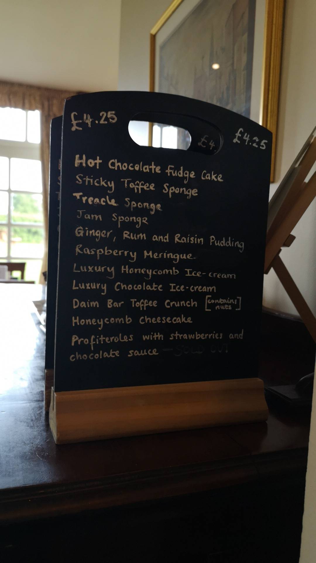 Menu at The Peel Arms pub & bar, Loggerheads