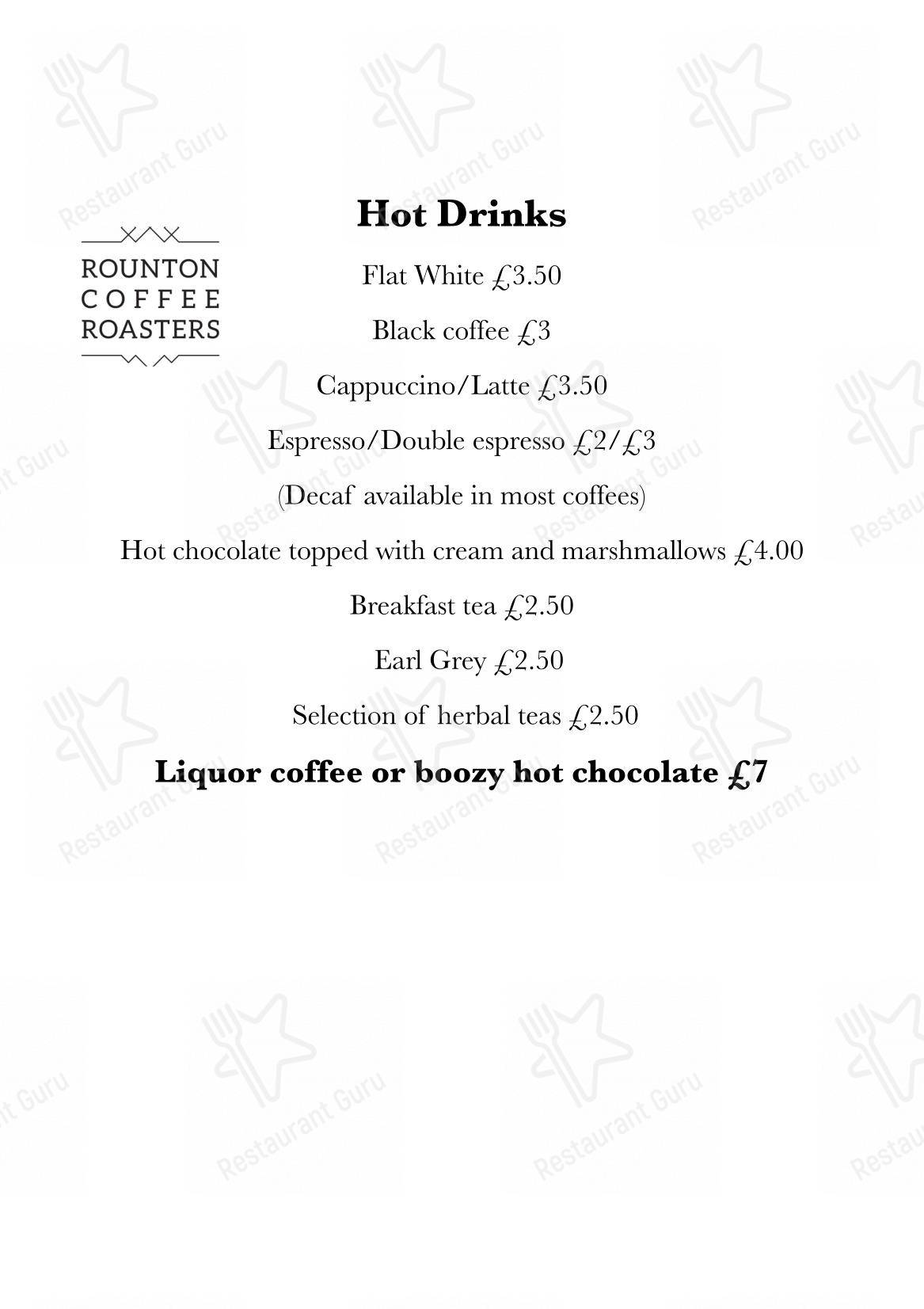 Menu at The Peppermill Bistro restaurant, Billingham