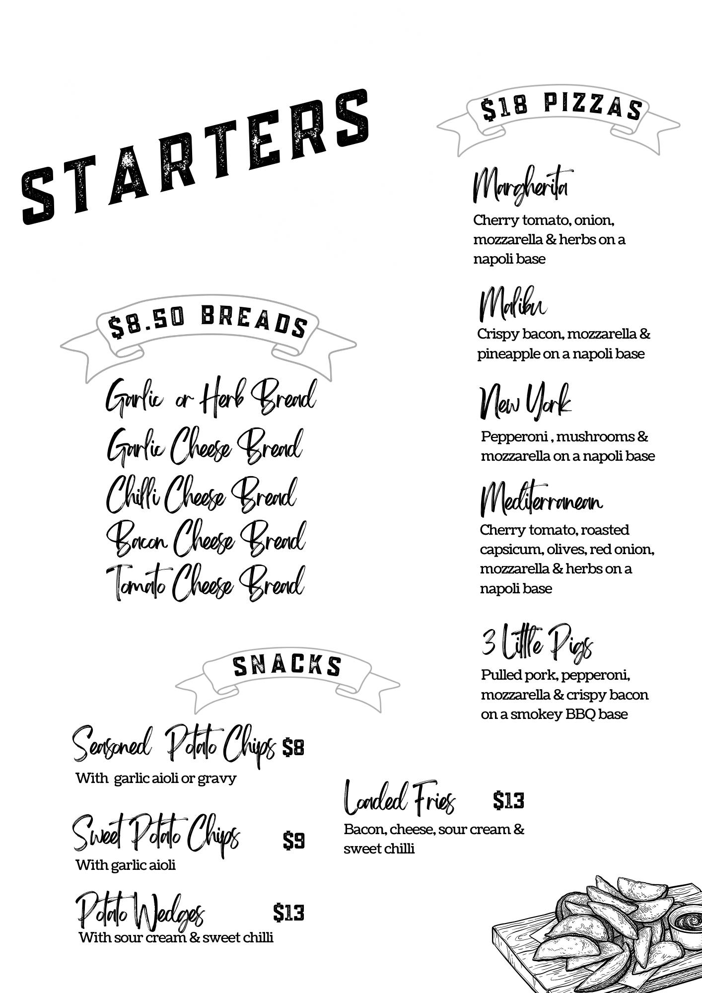 Menu at Railway Hotel pub & bar, Muswellbrook