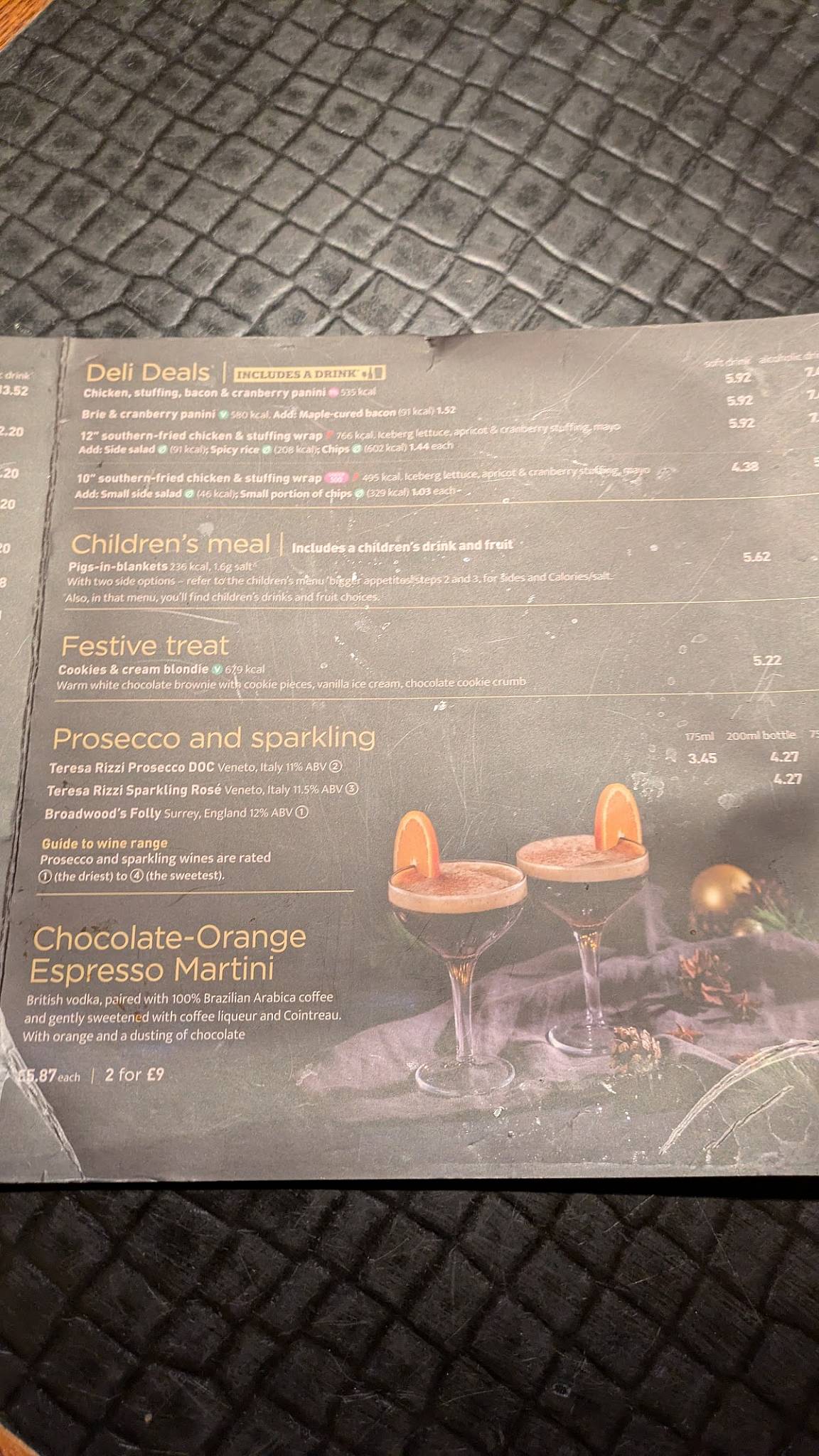 Menu at The Romany Rye - JD Wetherspoon pub & bar, Dereham