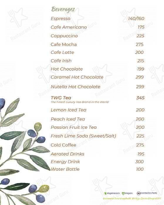 Menu at The Sanctuary Bar and Kitchen, Hyderabad