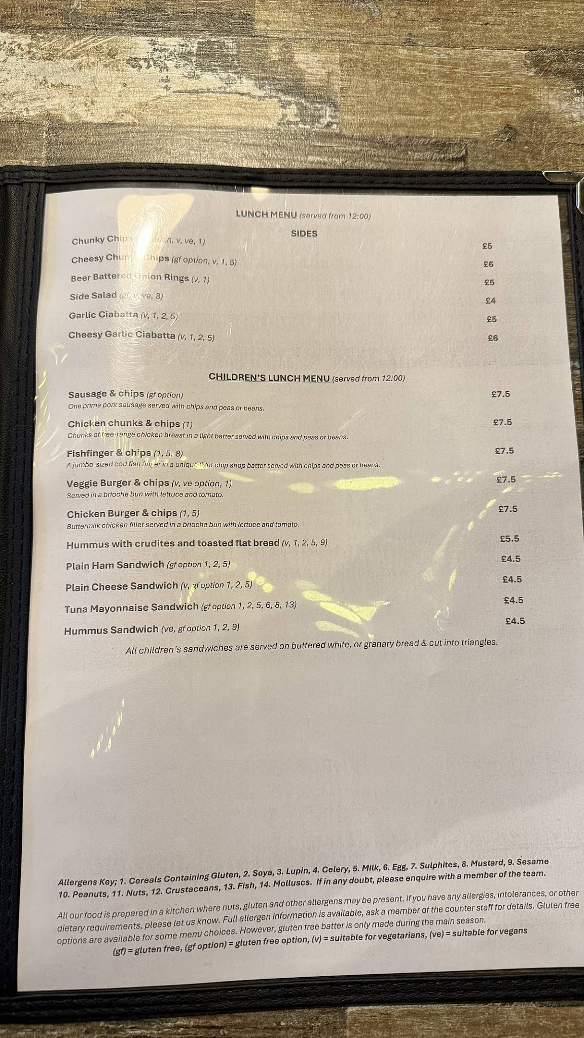 Menu at The Sea Shanty Beach Cafe & Shop, Branscombe