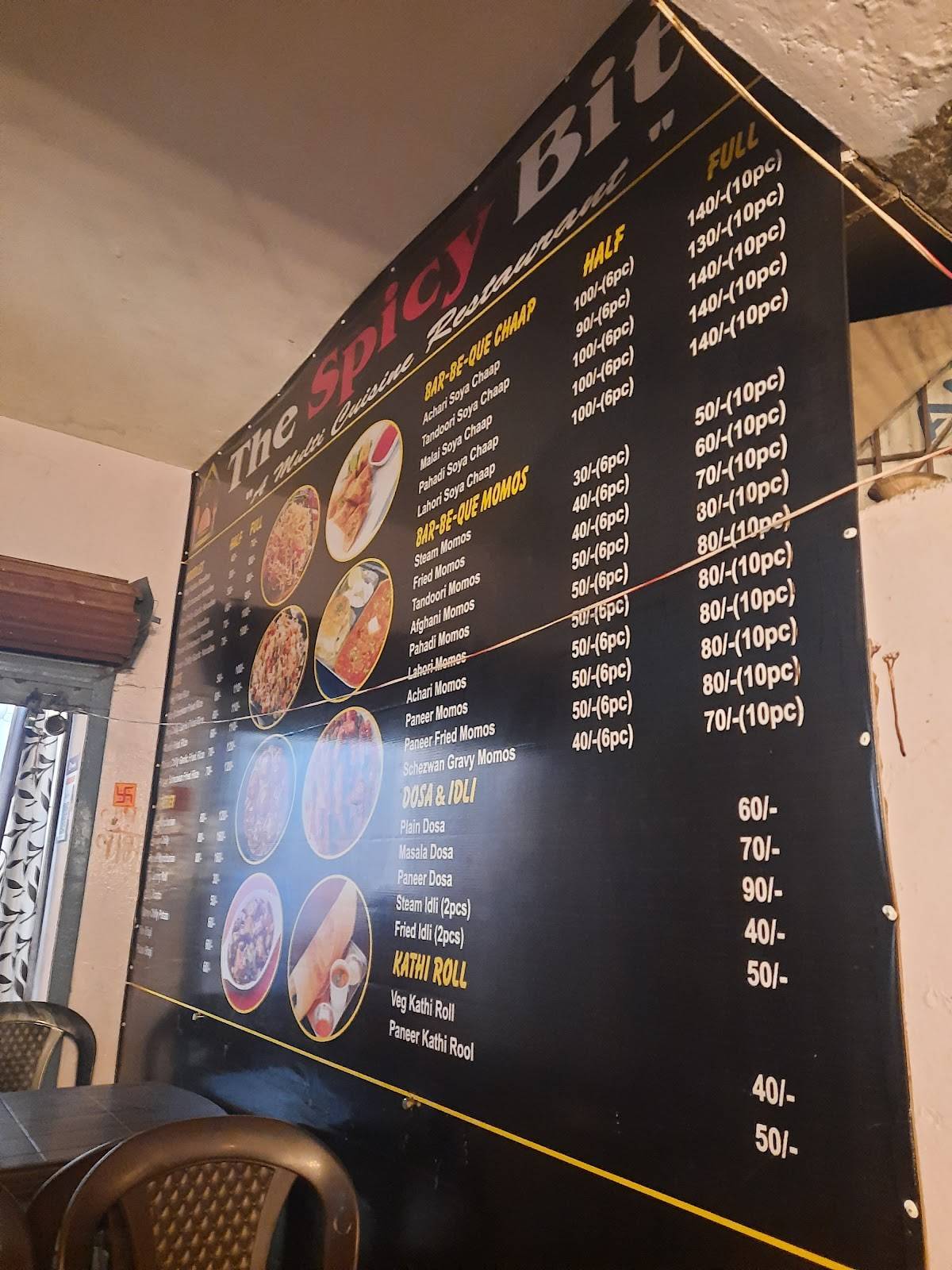 Menu at The Spicy Bite, Orai