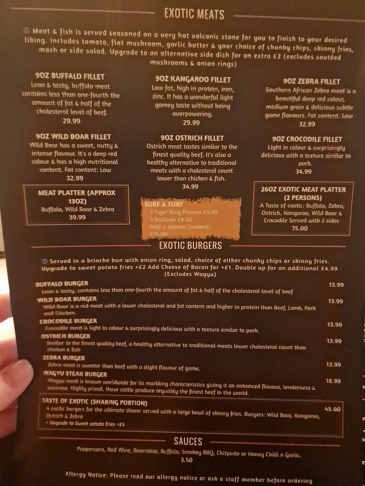 Menu at The Stone Grill pub & bar, Blackpool, 272-274 Queen's Promenade
