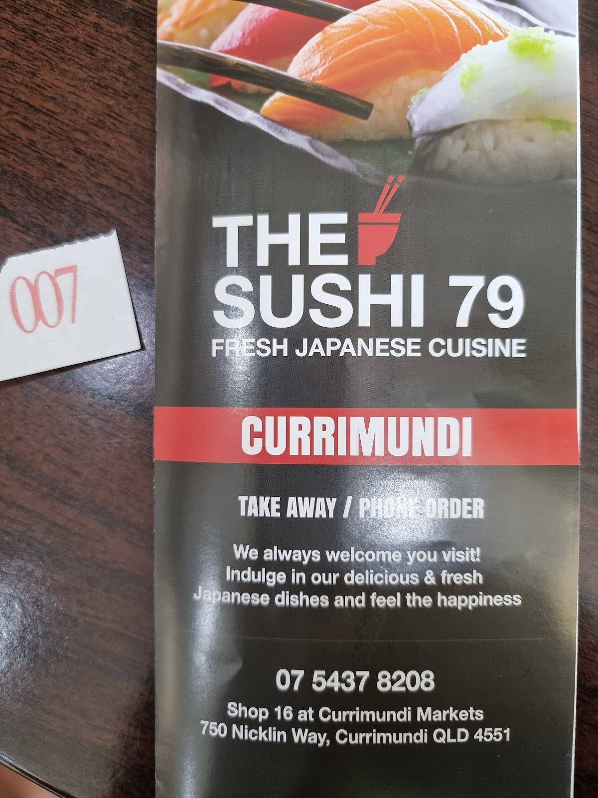 Menu at The Sushi 79 restaurant, Currimundi, Markets