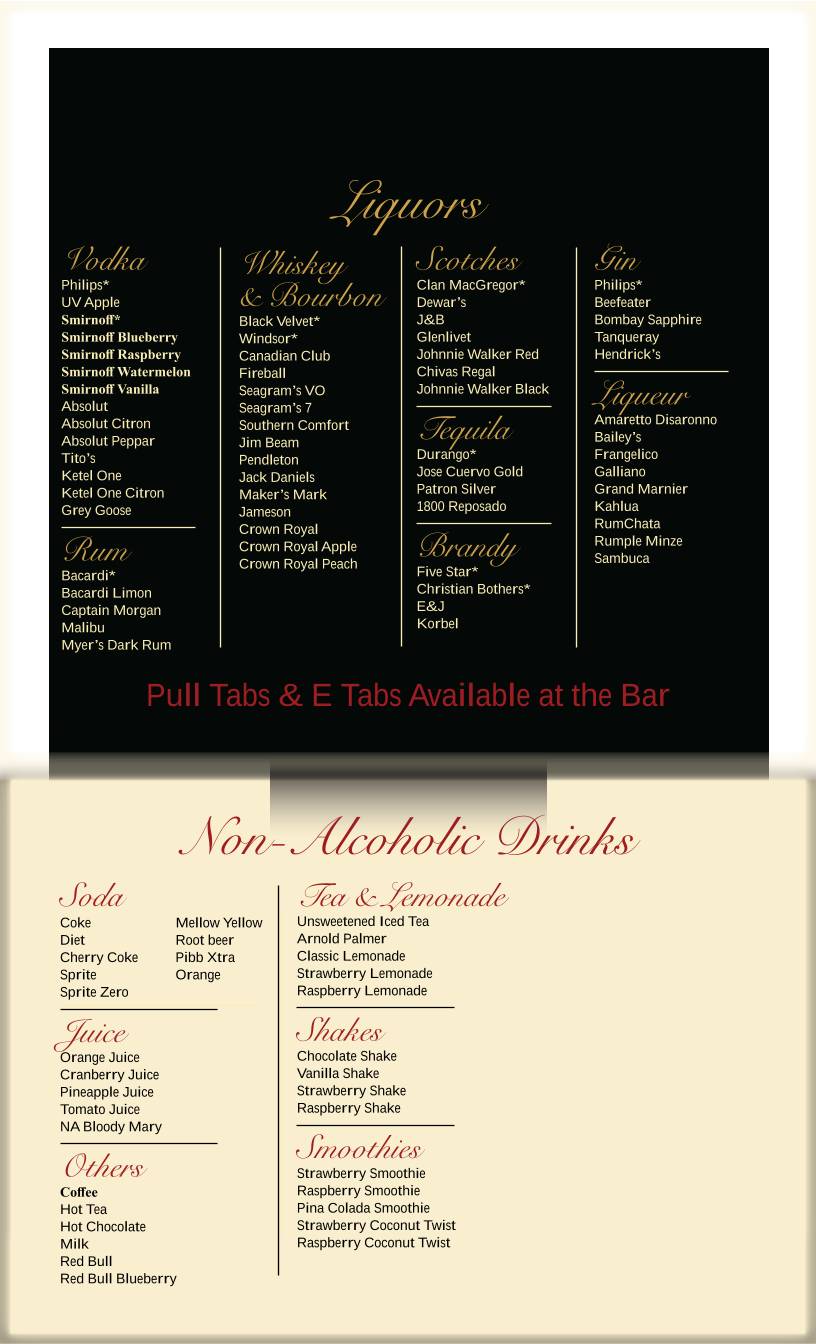Menu at The Thayer pub & bar, Annandale