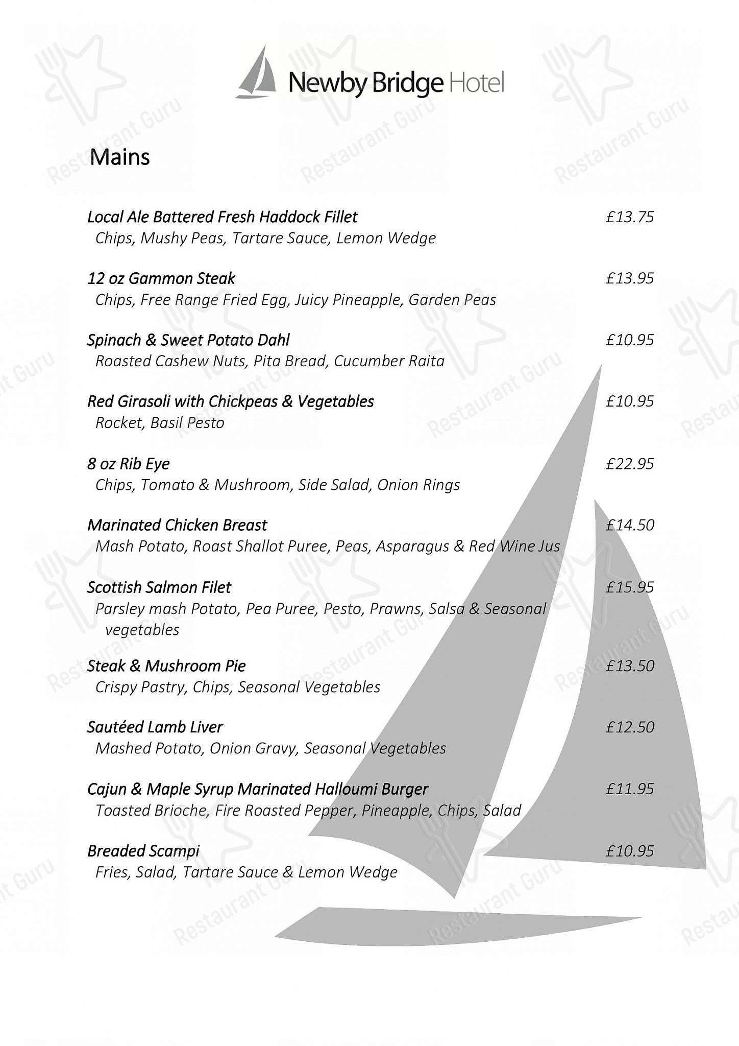 Menu at The View restaurant, Henley-in-Arden, Hill Farm Marina