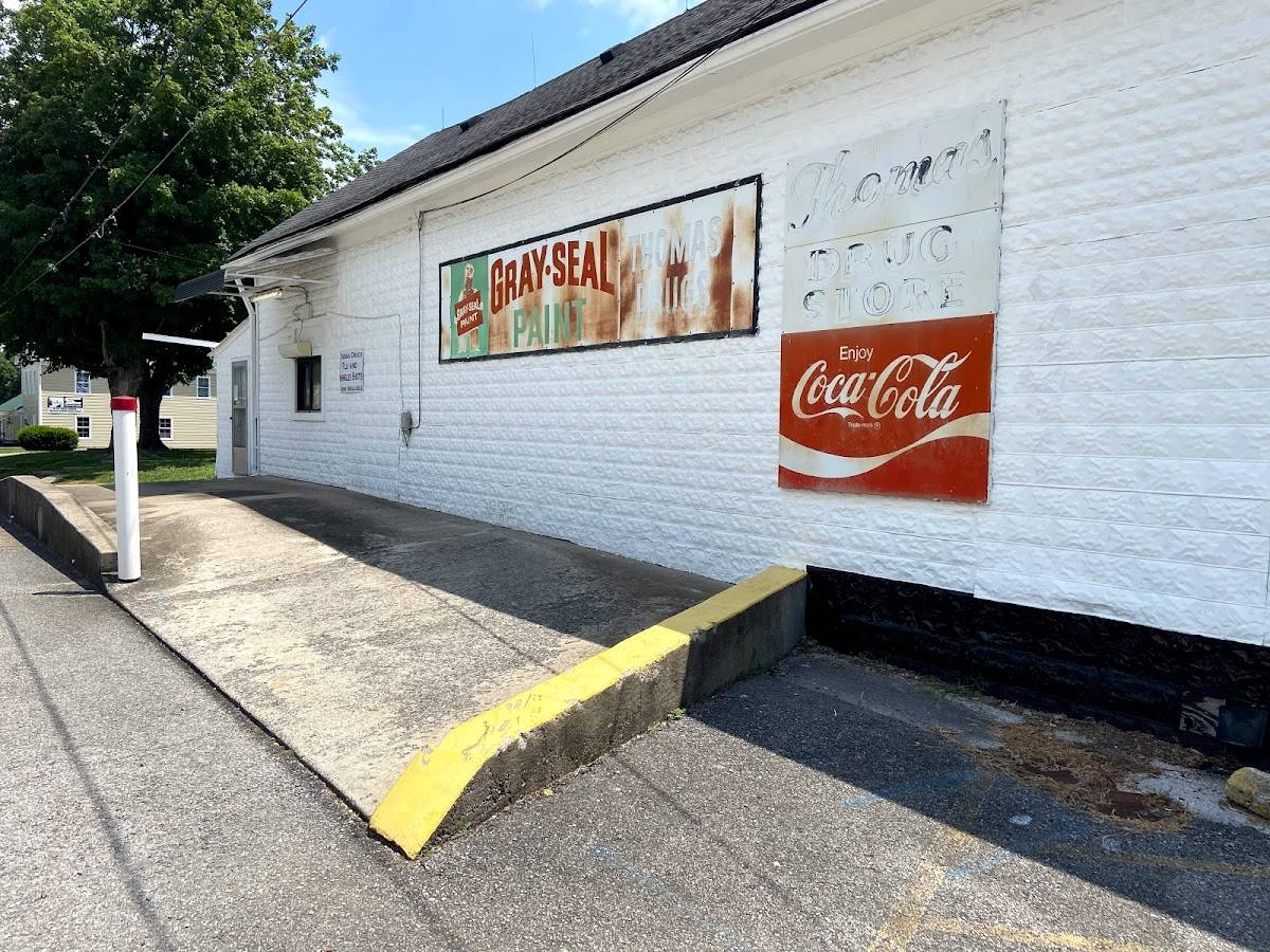 Menu at Thomas Drugs restaurant, Cross Plains
